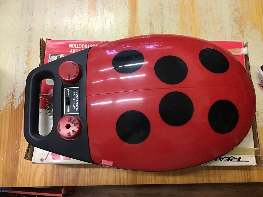 1970’s Realistic Portiplay Ladybug Portable AM Radio and Record Player ...