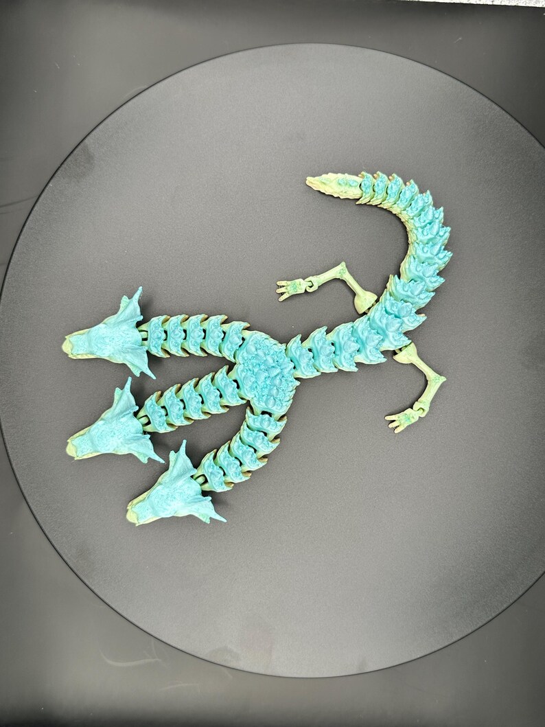 3 Headed Hydra Flexi Dragon - Etsy
