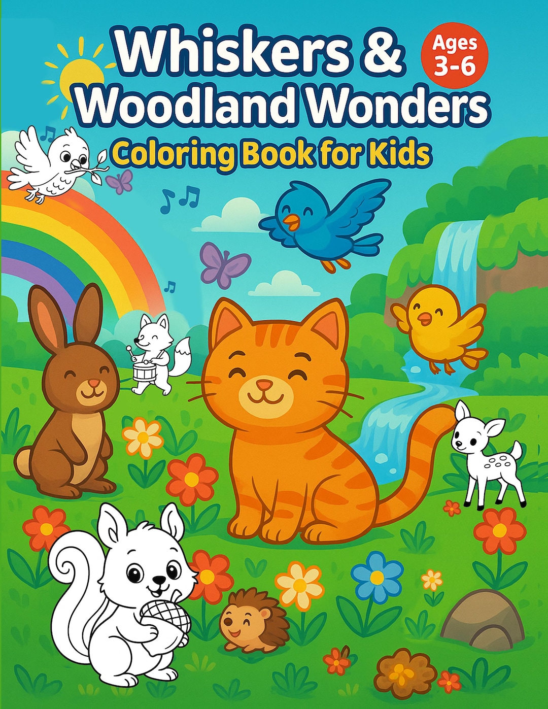 Whiskers & Woodland Wonders – A Magical Forest Adventure Coloring Book ...