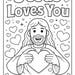 Bible Valentine Coloring Pages | Sunday School Activity (digital ...