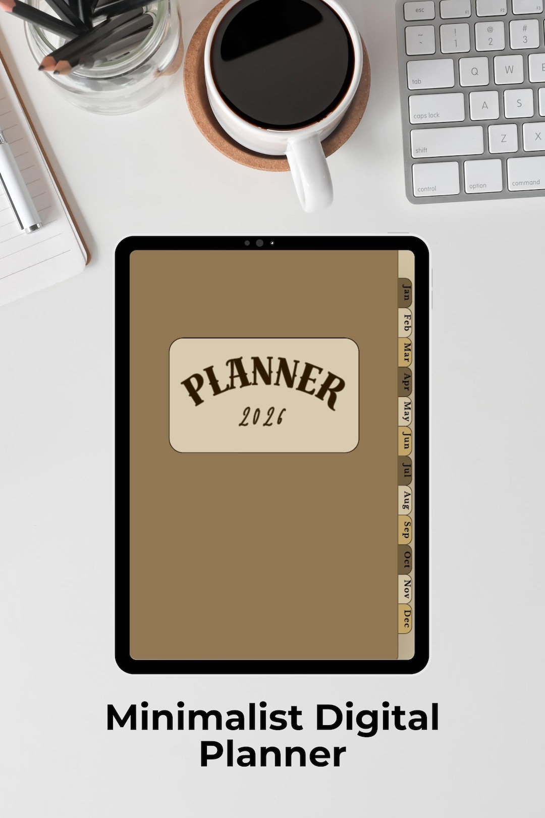Simple Digital Planner 2026 | Minimalist iPad Planner | Yearly, Weekly & Monthly Planner ...