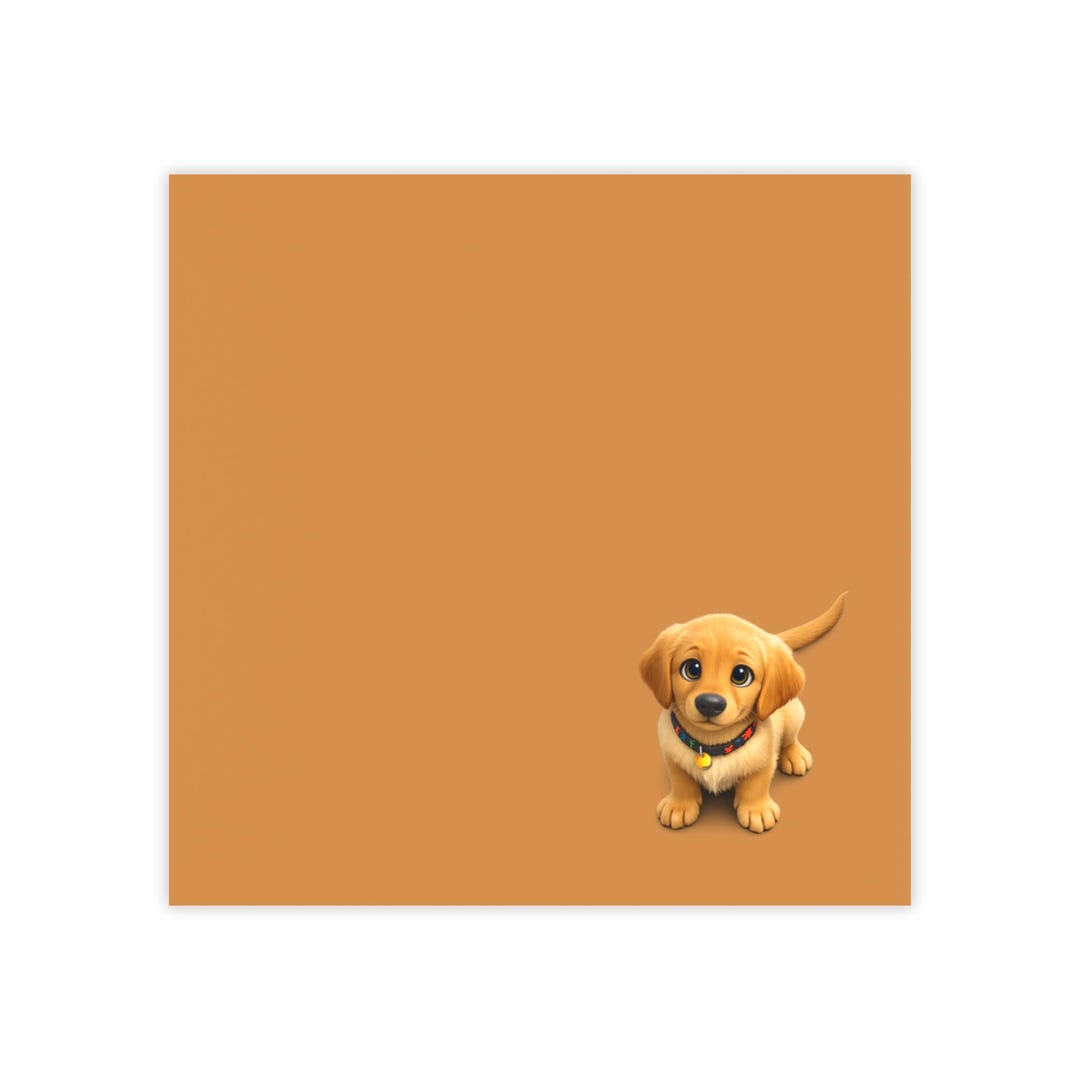 Golden Retriever Puppy Pixar Like Post-it® Note Pads, 50-sheet - Etsy