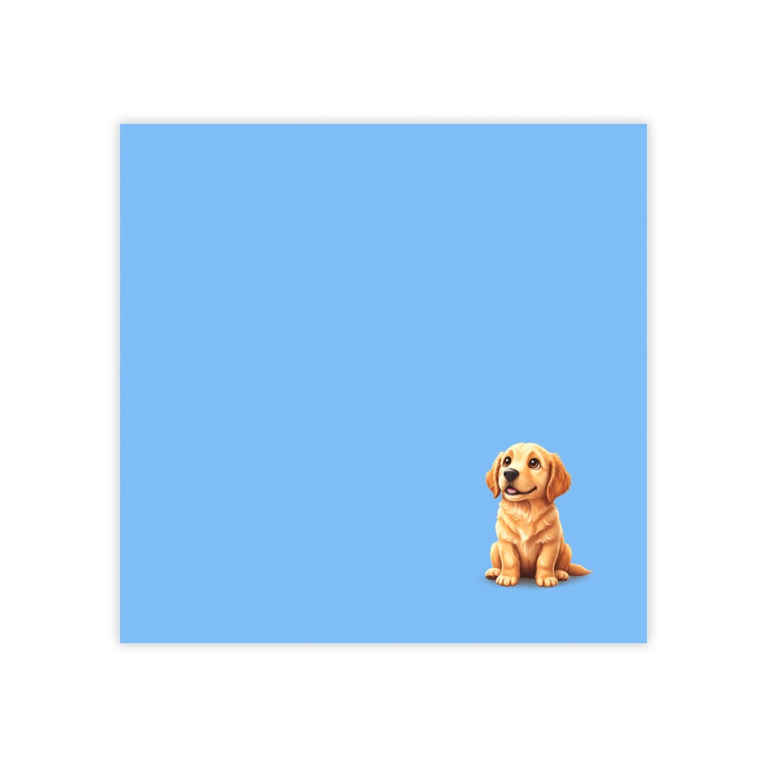 Golden Retriever Puppy Pixar Like Post-it® Note Pads - Etsy