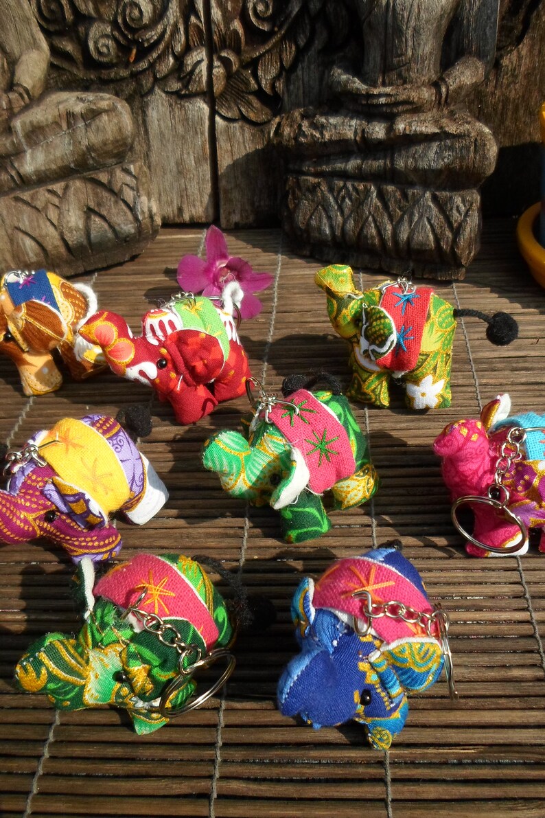 10 Textile Elephants Hand Made Fabric Elephants. Elephant | Etsy