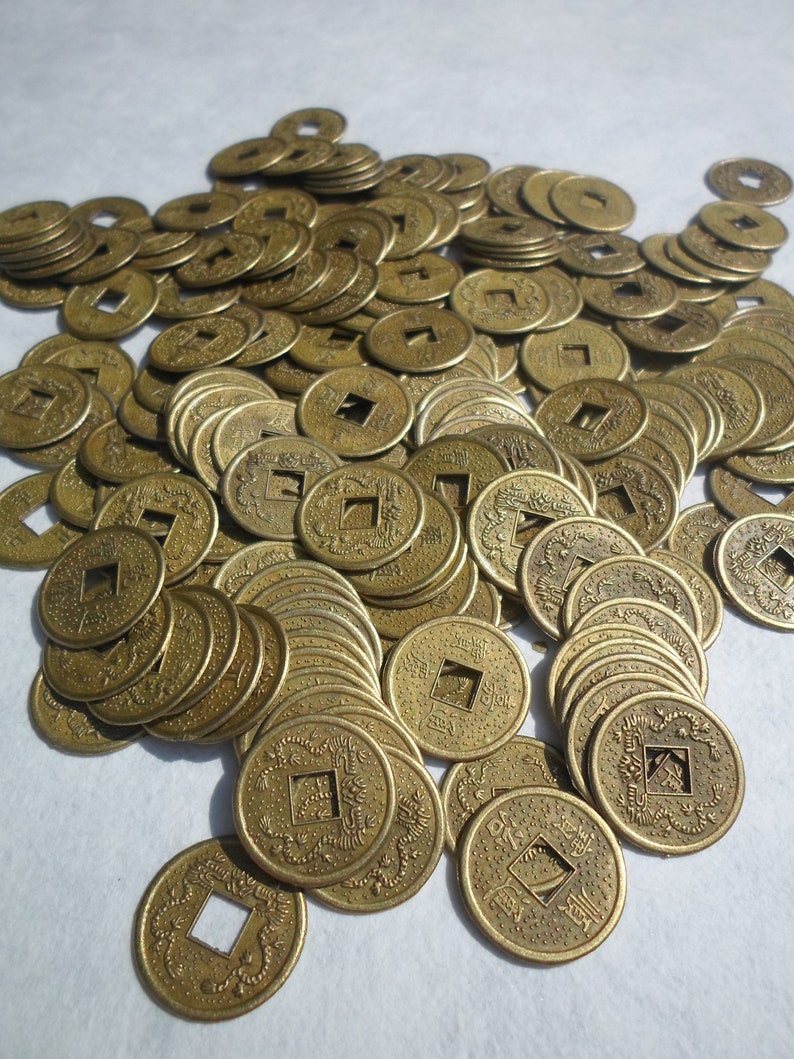 Chinese Coins Set of 50 feng Shui I-ching Coins Fortune - Etsy UK