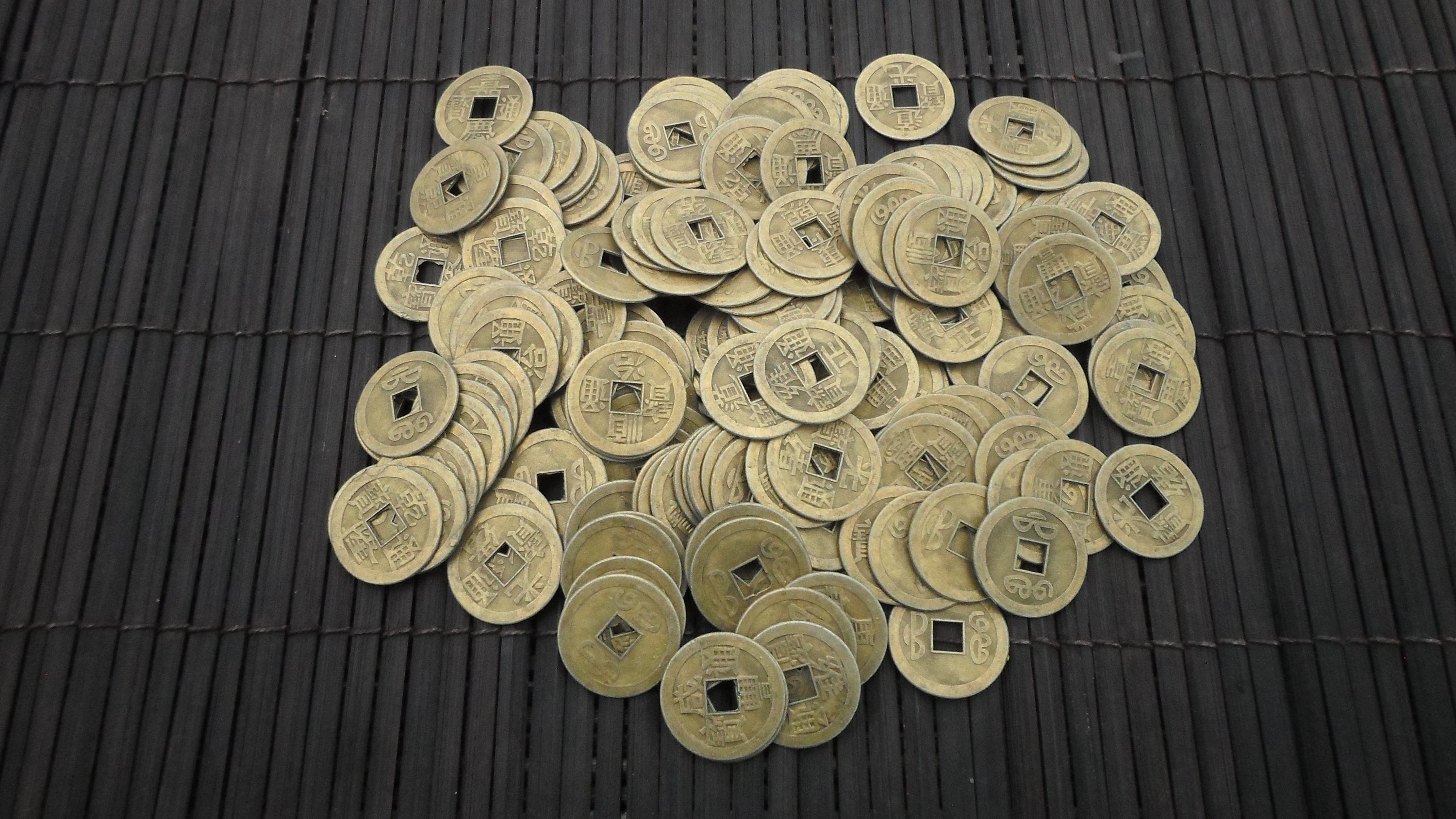 Chinese Coins Set Of 50Feng Shui I-ching Coins Fortune Coin | Etsy