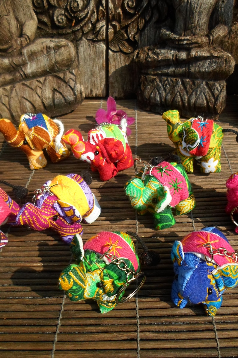 10 Textile Elephants Hand Made Fabric Elephants. Elephant | Etsy