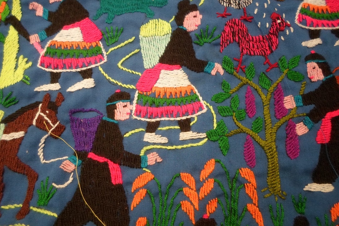 Hmong Story Cloth Hmong Folk Art Textile Hand Made - Etsy