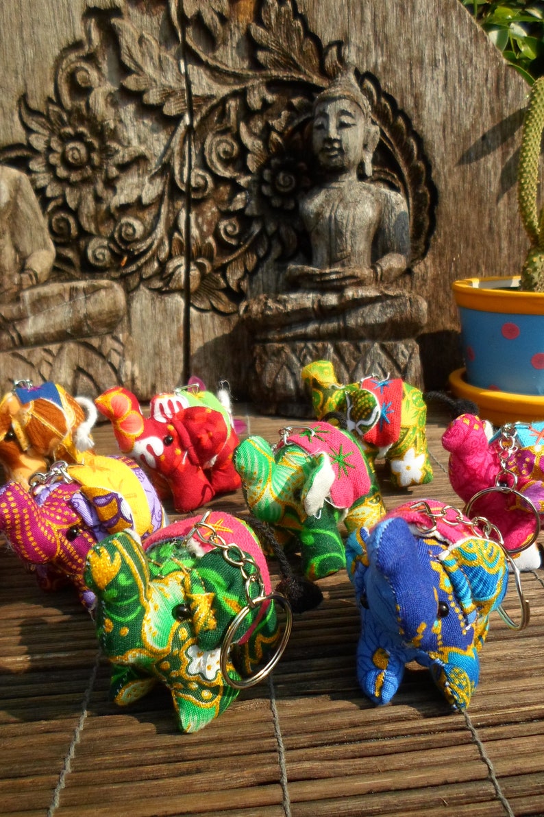 5 Textile Elephants Hand Made Fabric Elephants. Elephant - Etsy