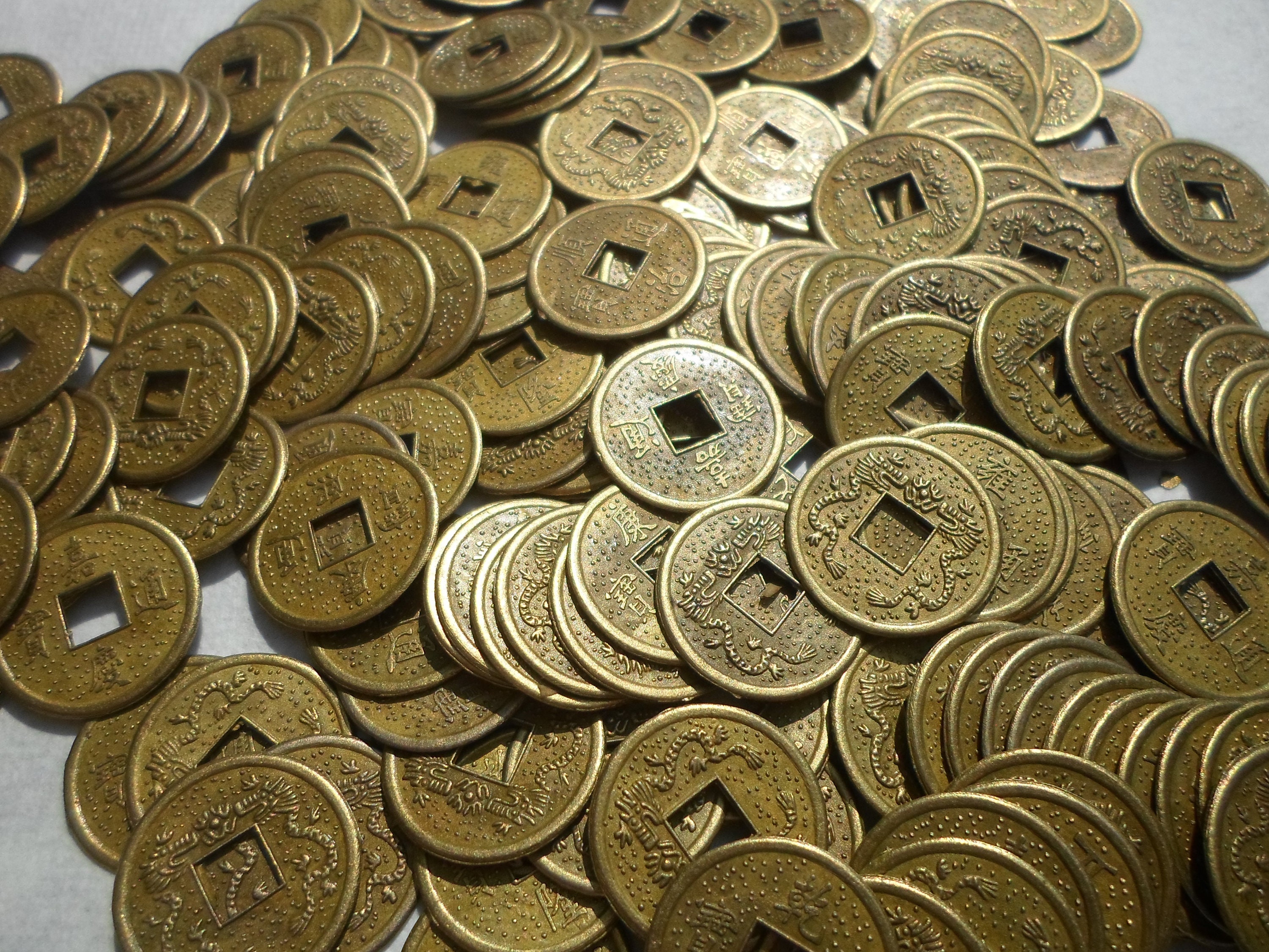 Chinese Coins Set of 100feng Shui i-ching Coins Fortune | Etsy