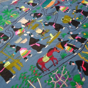 Hmong Story Cloth, Hmong Village Life - Etsy