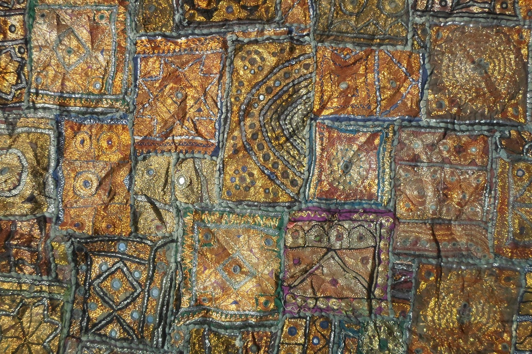 Vintage Tribal Embroidery, Rajasthan Embroidery, Zari Work Embroidery ...