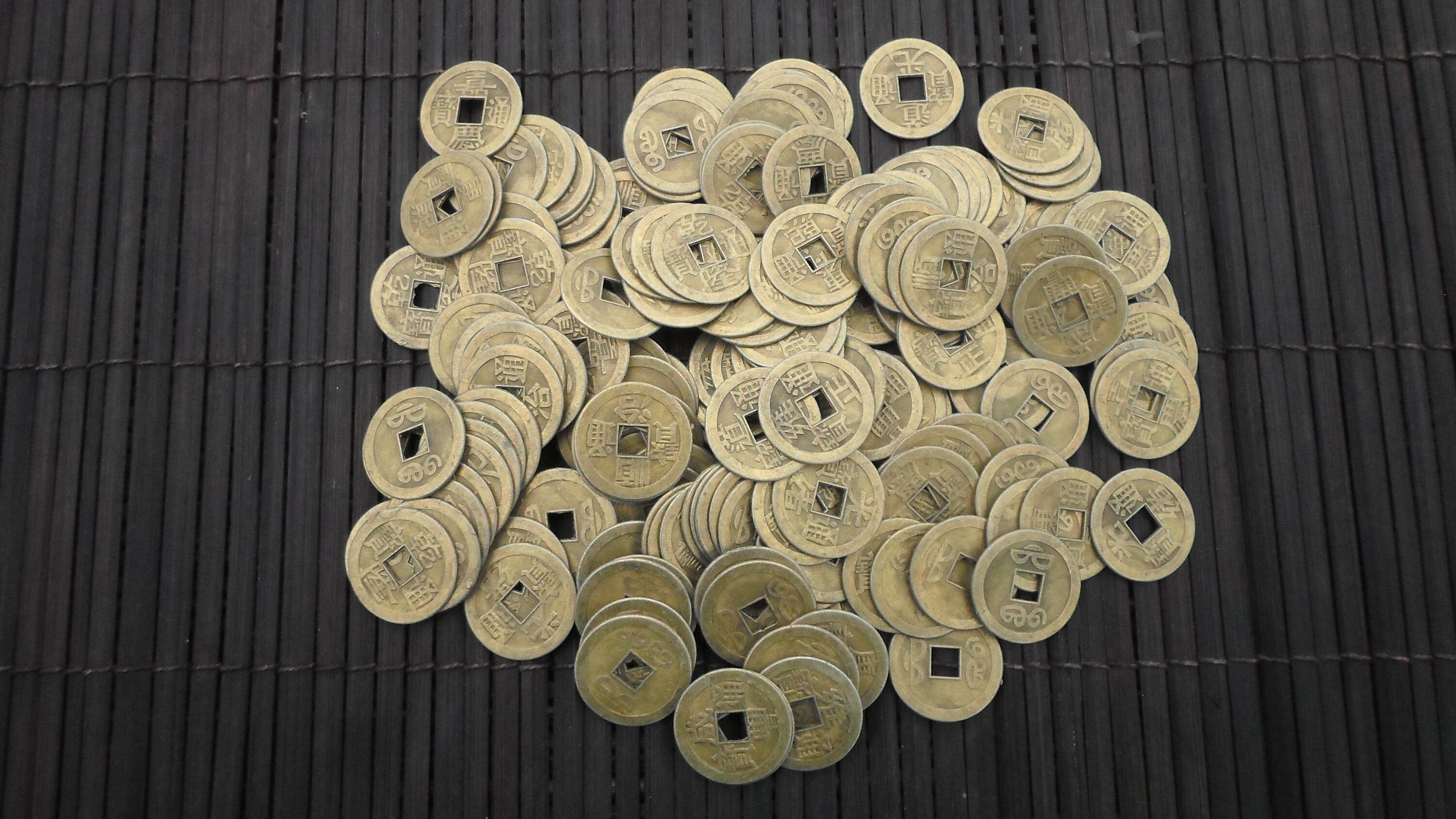 Chinese Coins Set Of 50Feng Shui I-ching Coins Fortune Coin | Etsy