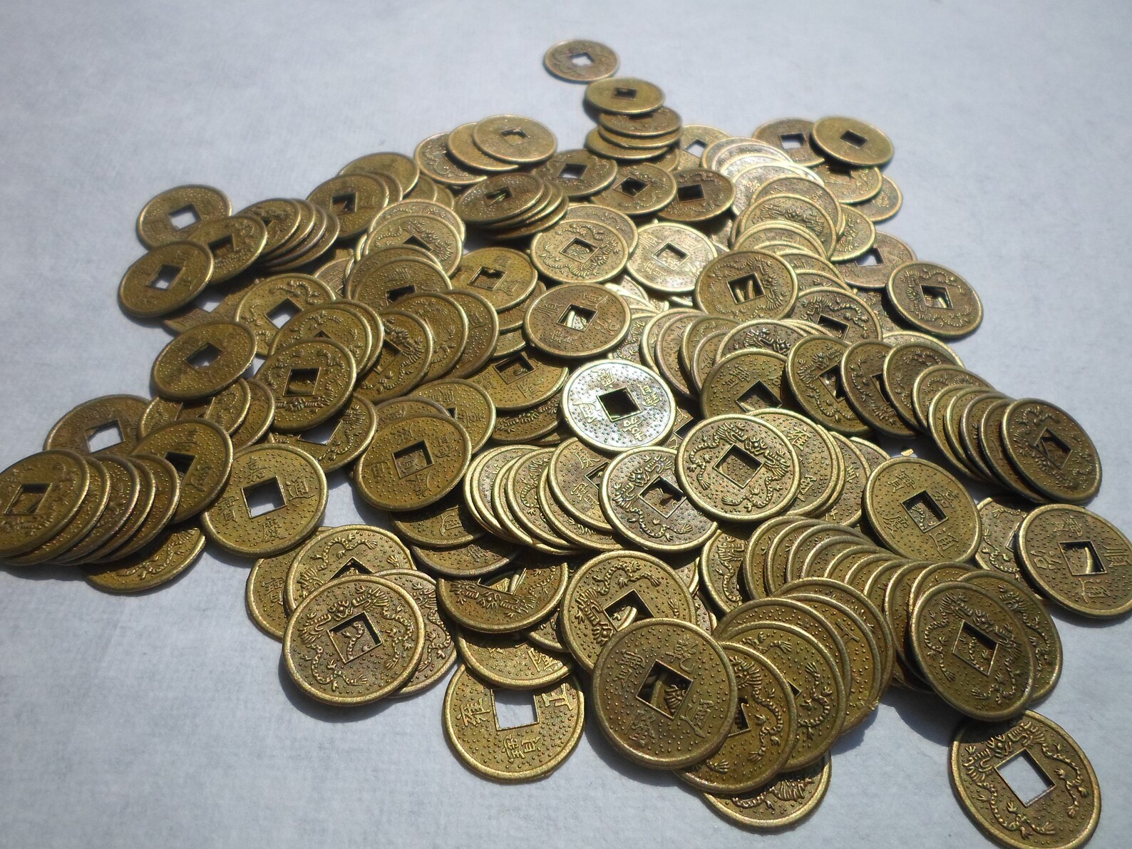 Chinese Coins Set of 50 feng Shui I-ching Coins Fortune - Etsy