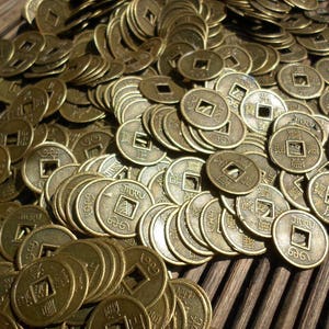 Chinese Coins ,set of 100 ,feng Shui, I-ching Coins, Fortune Coin - Etsy