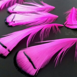 Bright Pink Feathers Small Feathers Supplies for Crafts Millinery ...