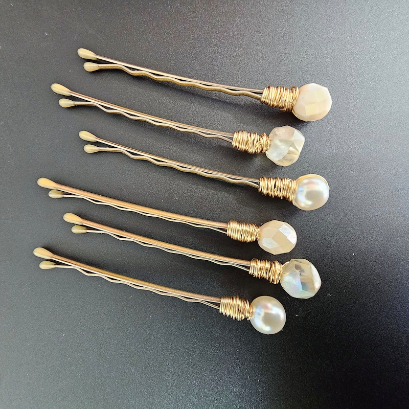 Beaded Hair Pins - Etsy