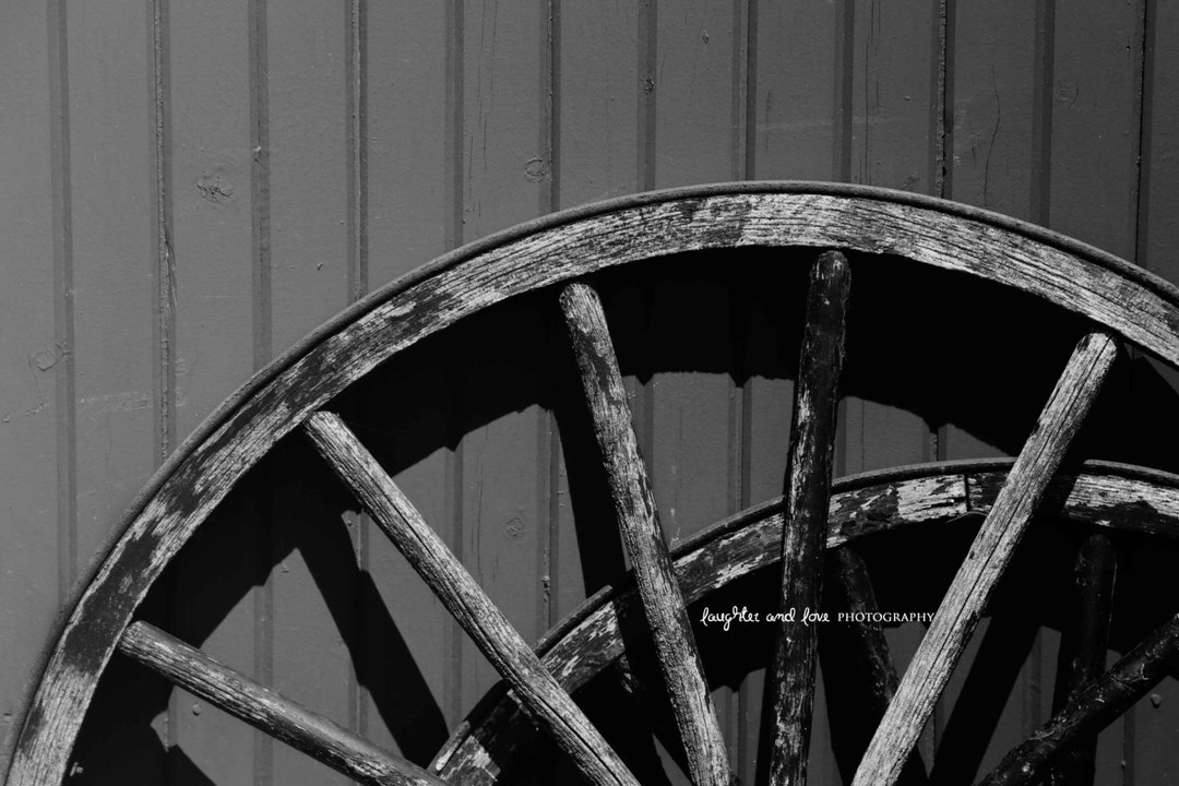 Wagon Wheel Fine Art Photography Farm Country Barn Rustic - Etsy