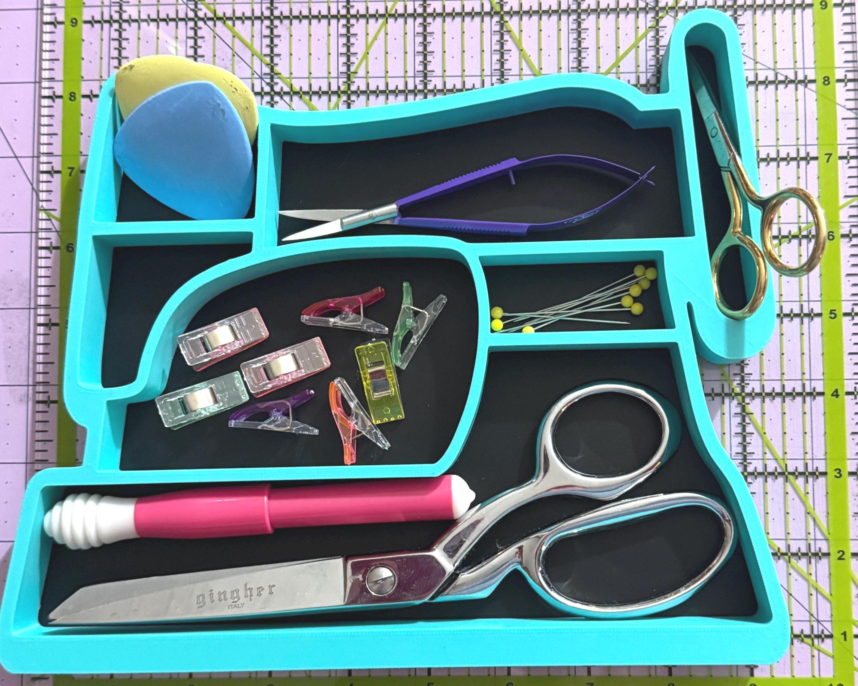 Sewing Organizer Tray | Sewing Organizer for Scissors, Measuring Tape ...
