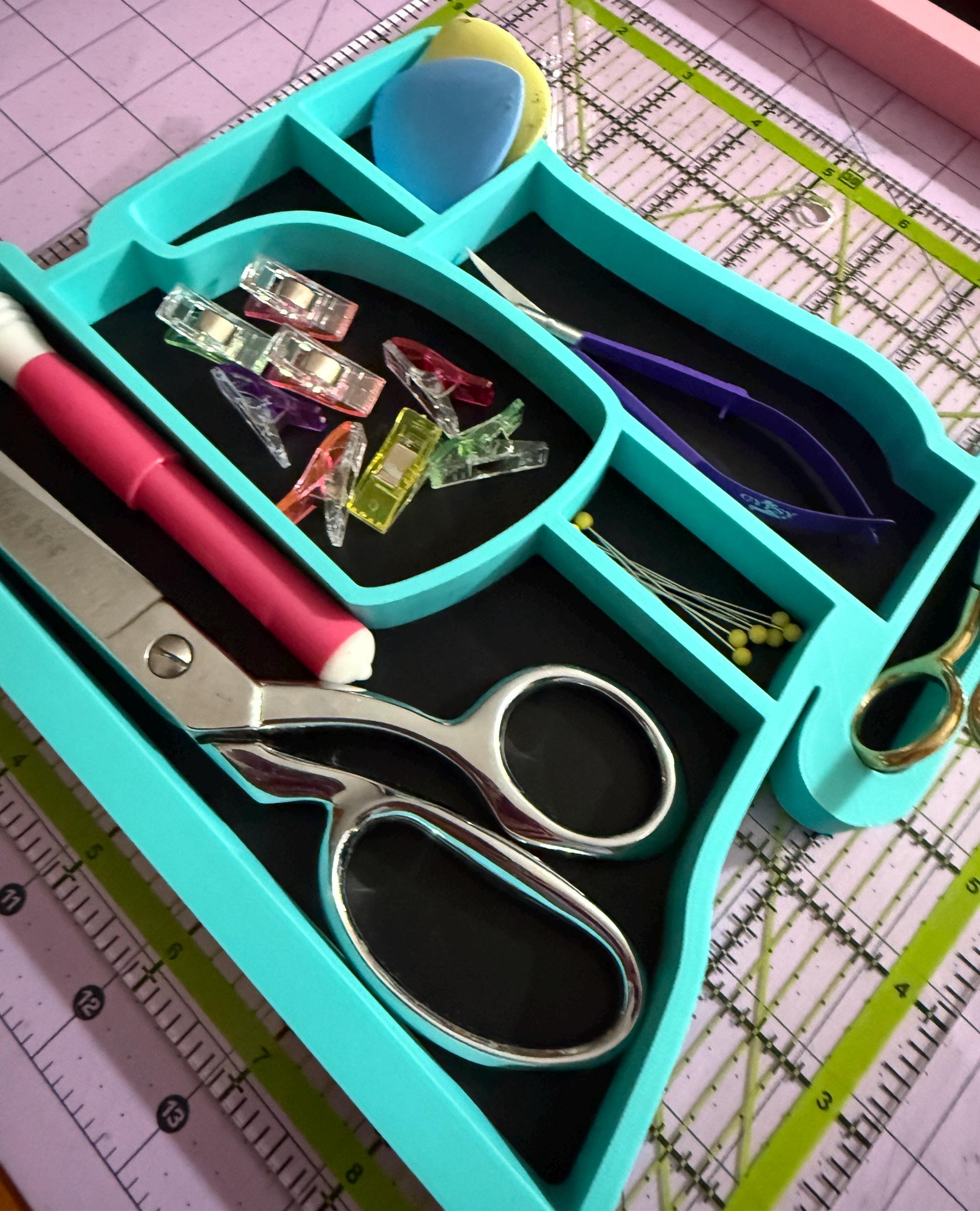 Sewing Organizer Tray | Sewing Organizer for Scissors, Measuring Tape ...