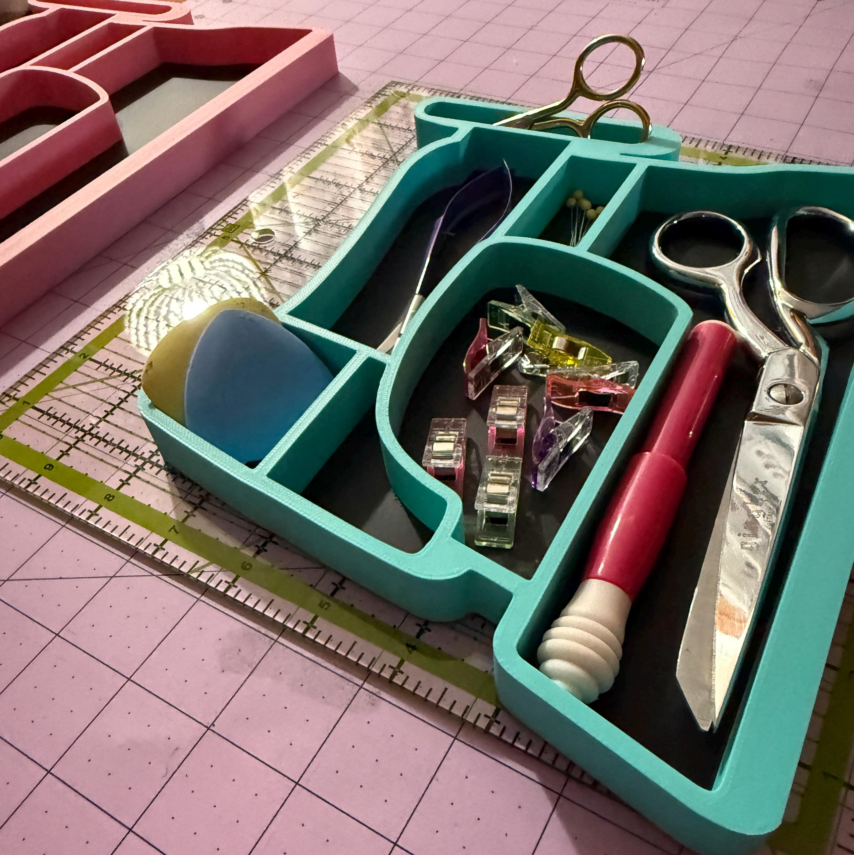 Sewing Organizer Tray | Sewing Organizer for Scissors, Measuring Tape ...