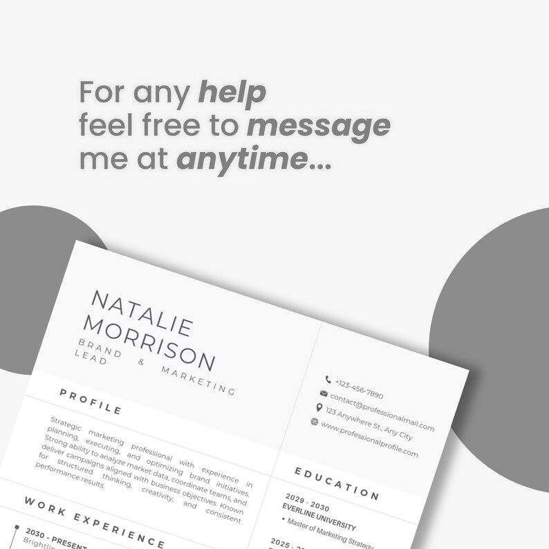 Resume Template Canva With Cover Letter and Reference, ATS Compatible ...