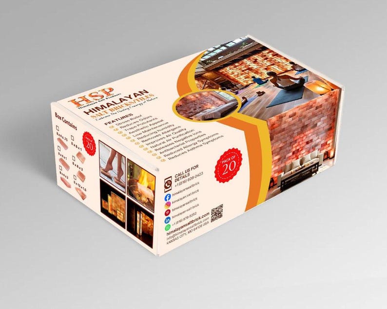 Himalayan Pink Salt Tiles: Spa & Sauna Decor - 8x4x1 (pack of 700) - Etsy