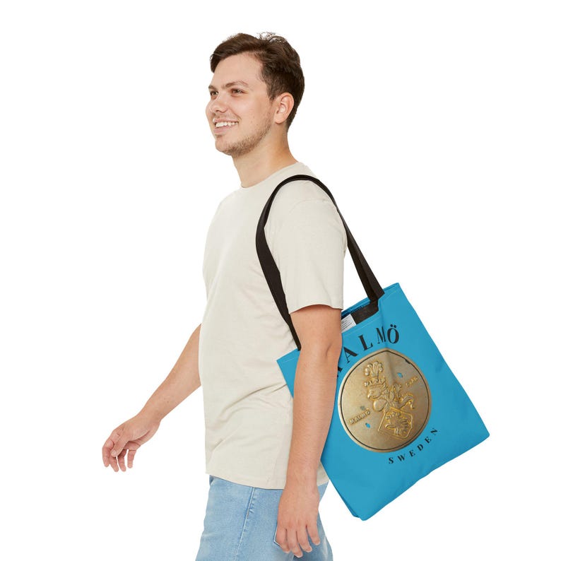 Malmö Sweden Manhole Cover Bag | Blue All-over Print Tote - Etsy