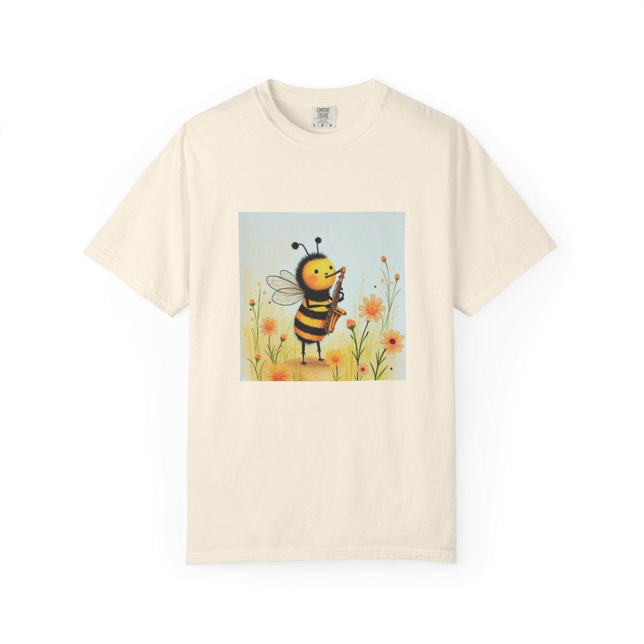 Whimsical Bee Music Sax Graphic Tee - Etsy