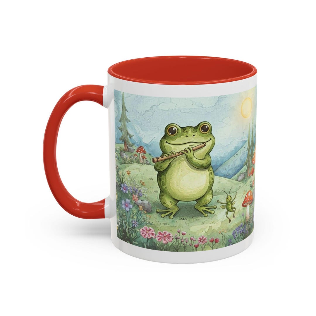 Whimsical Frog Flute Ceramic Mug (11/15oz) - Etsy