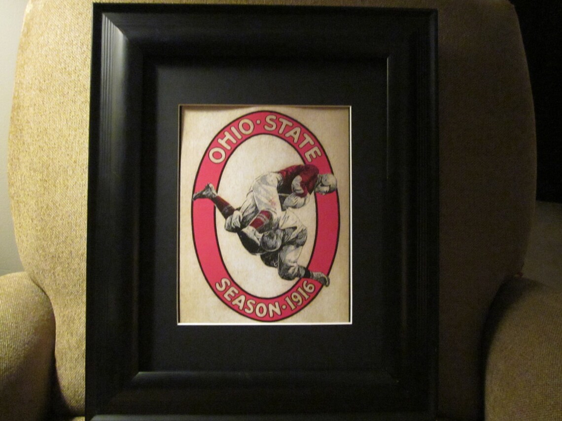 Vintage 1916 Ohio State Season Football Program Print - Etsy