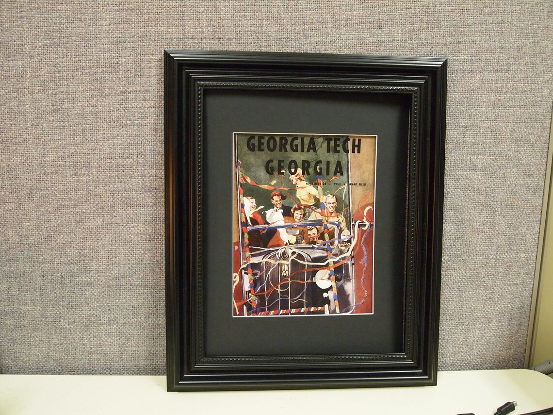 Vintage 1953 Georgia Tech-georgia Official Football Program Print Ready ...