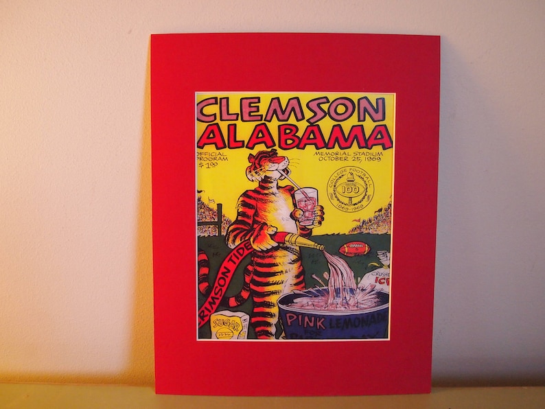 Vintage 1969 Clemson-alabama Official Football Program Print Ready for ...