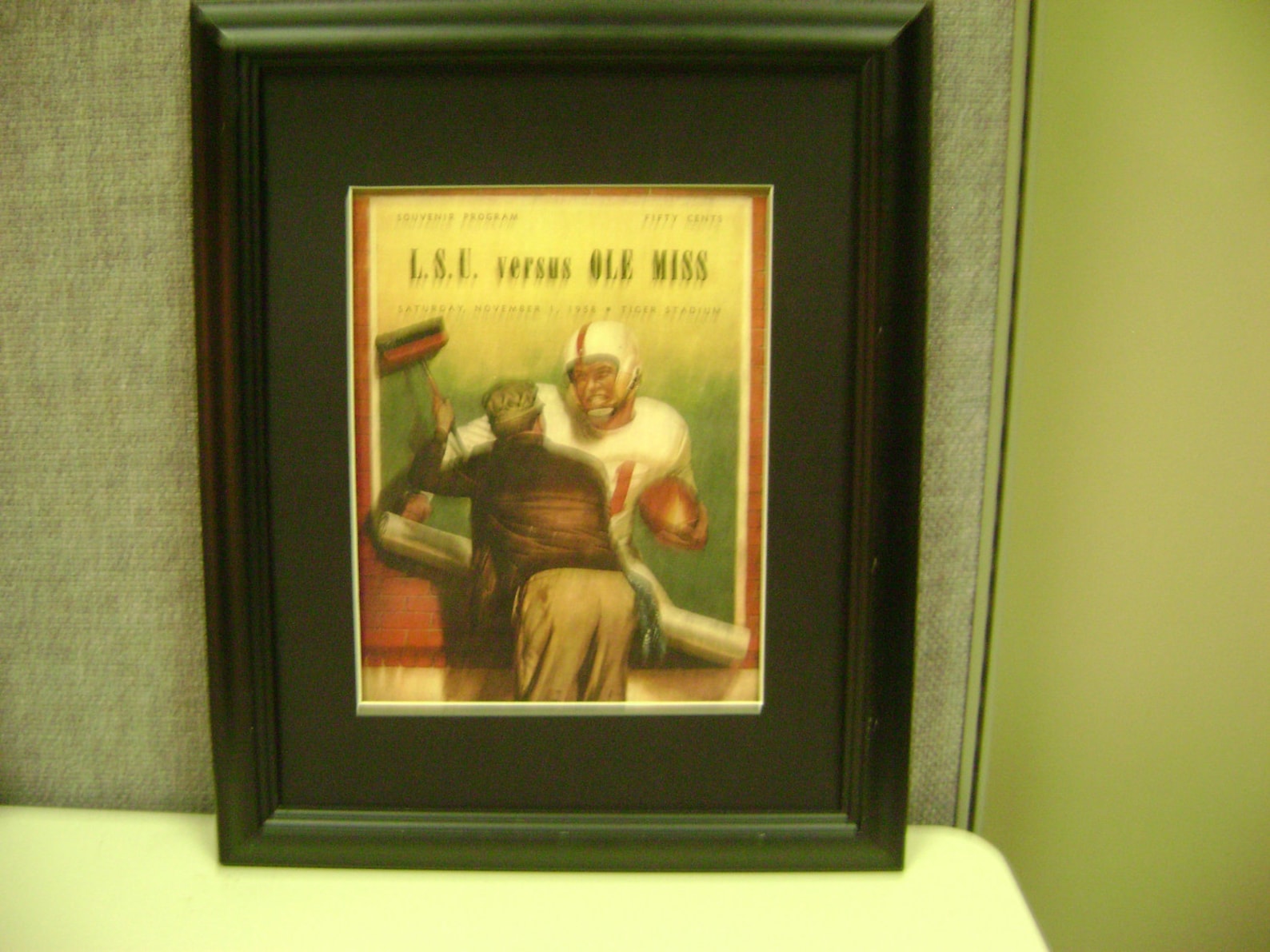 Vintage 1958 Lsu-ole Miss Official Football Program Print Ready for ...