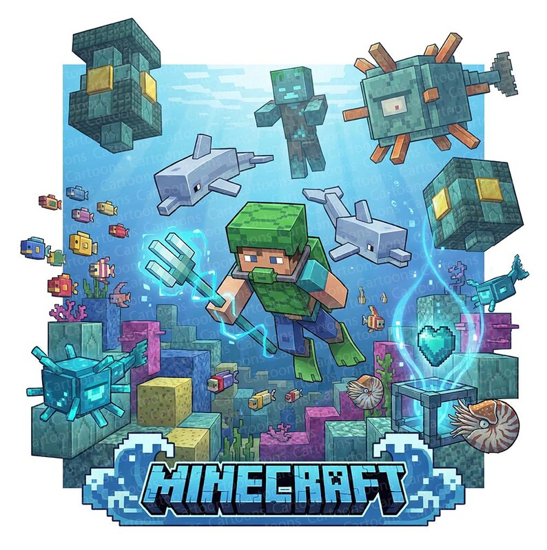 100 PNG File Minecraft 300 DPI High Quality Game PNG - Etsy