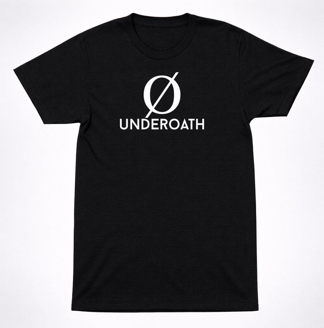 Underoath Classic Logo O Text Black Heavy Metalcore Band Tee - Shirt ...