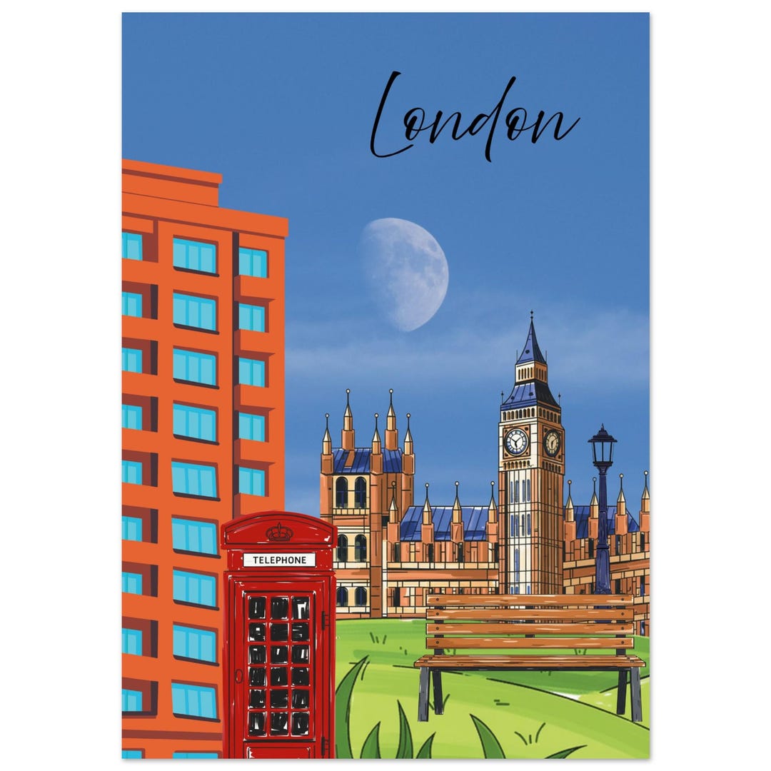London City Poster A3 and 8x10", Paper, Wall Art for Home Decor ...
