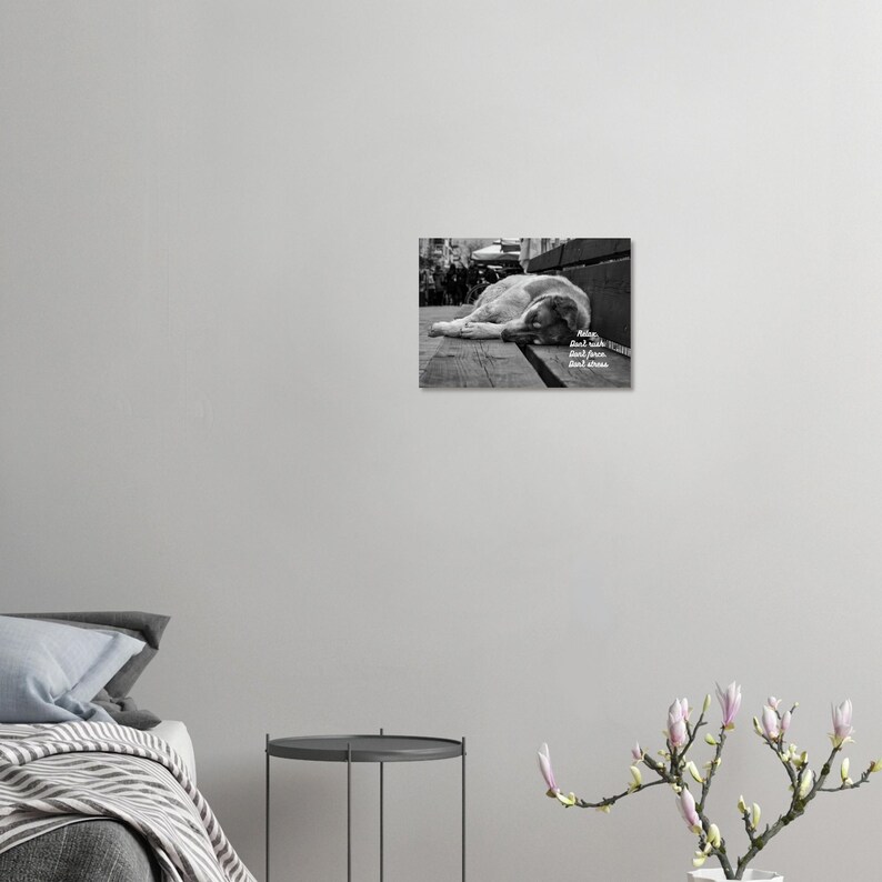 Black and White Dog Poster A3 and 8x10", Paper, Inspirational Wall Art ...