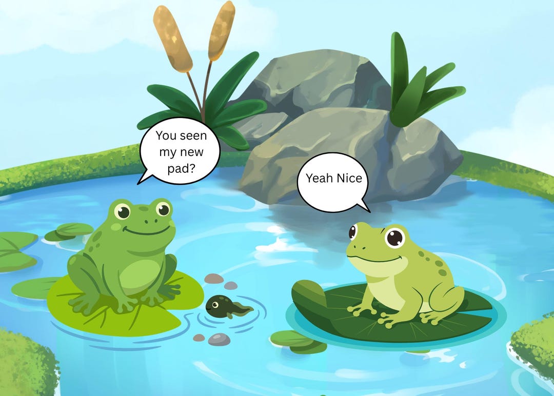 Cute Frog Pun Greeting Card - Funny "new Pad" Joke Card for All ...
