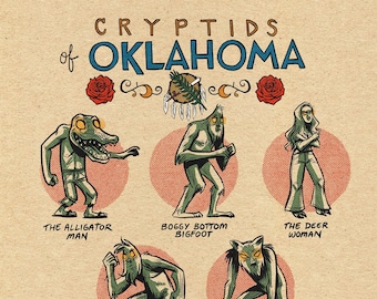 Famous Cryptids of New York 11 X 14 Print - Etsy