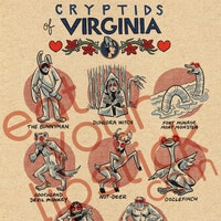 Famous Cryptids of New Hampshire Print - Etsy