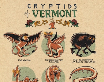 Famous Cryptids of Colorado 8 X 10 Print - Etsy