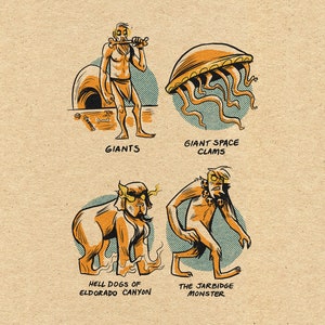 Famous Cryptids of Nevada 11 X 14 Print - Etsy