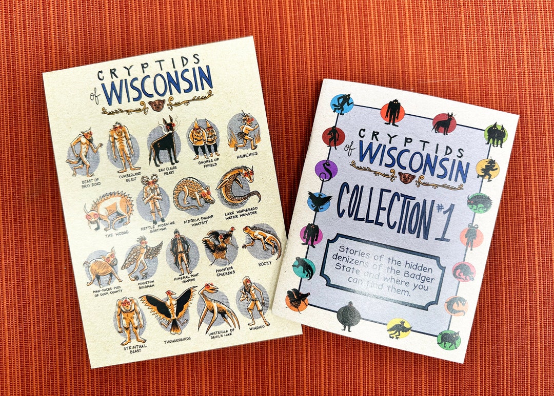 Wisconsin Cryptids Info Booklet & 5 X 7 Print - Etsy