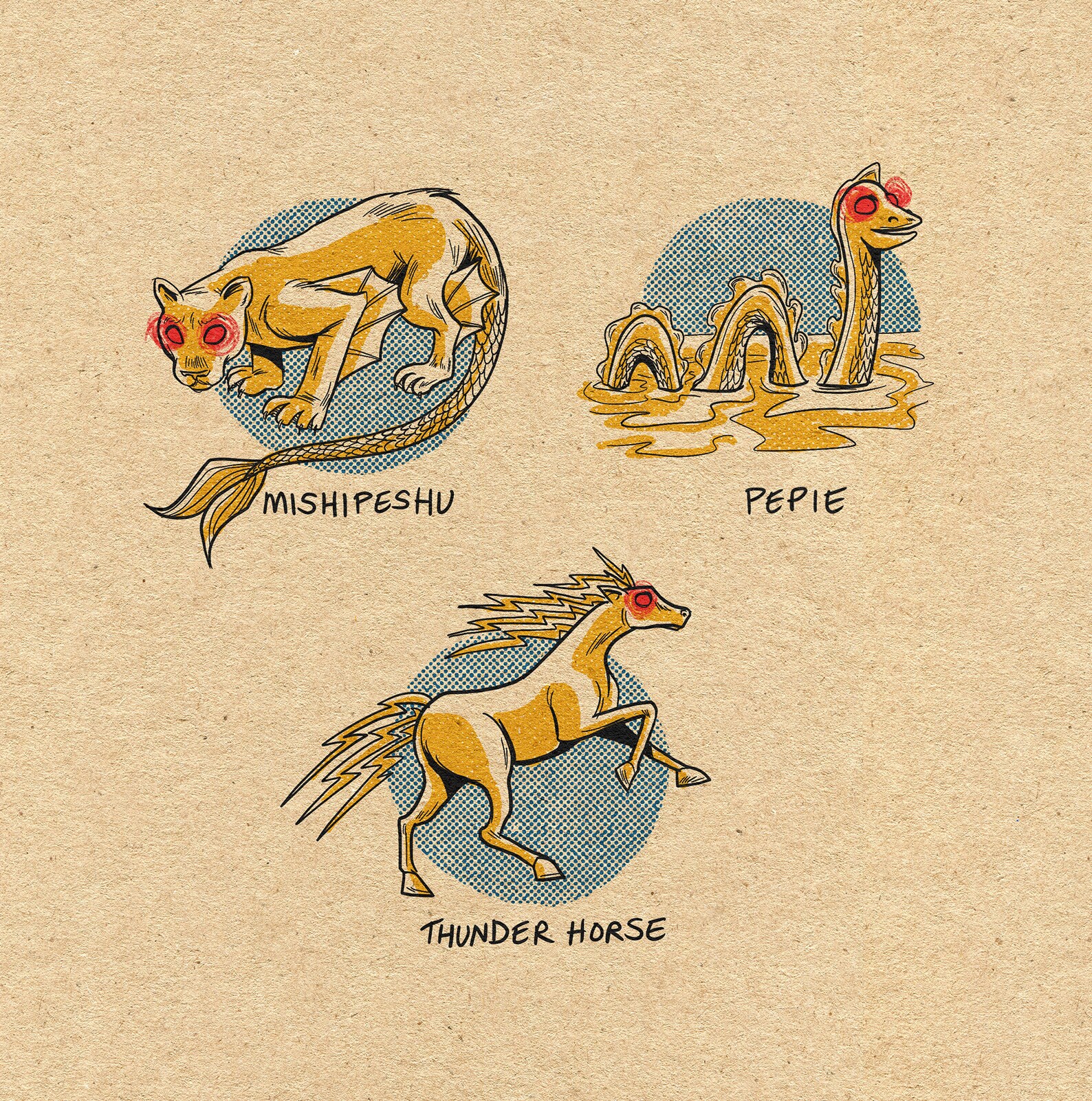 Famous Cryptids of Minnesota Print - Etsy