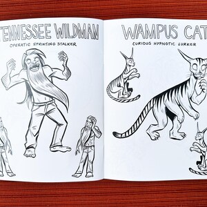 Cryptids of Tennessee Coloring Book - Etsy