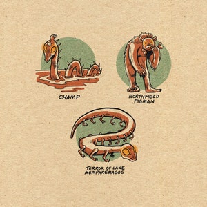 Famous Cryptids of Vermont 8 X 10 Print - Etsy
