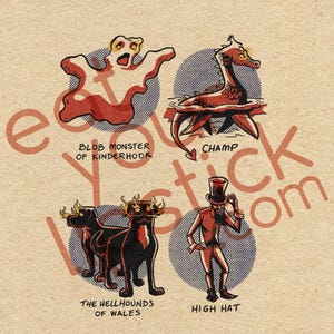 Famous Cryptids of New York 11 X 14 Print - Etsy