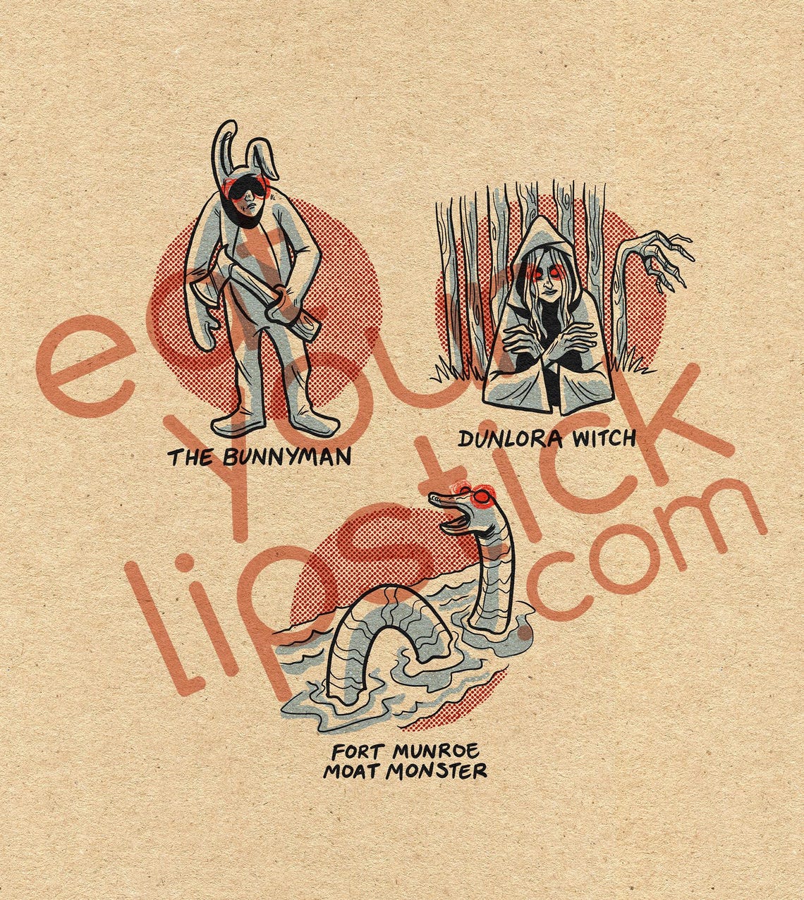 Famous Cryptids of Virginia 11 X 14 Print - Etsy