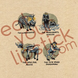 Famous Cryptids of Maine 8 X 10 Print - Etsy